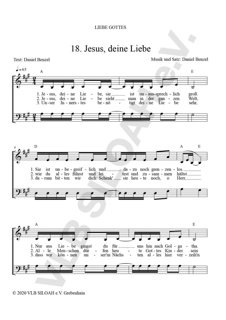 Jesus, deine Liebe – VLB SILOAH e.V.